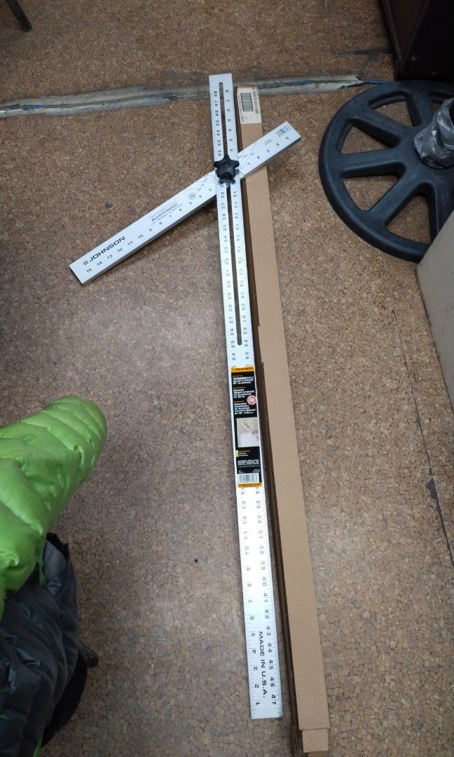 USA Johnson T-square aluminum adjust "a" square #ADS48 48" x2" on Carousell