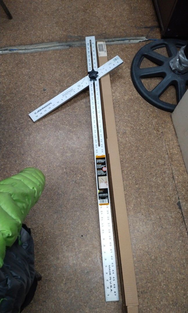 USA Johnson T-square aluminum adjust "a" square #ADS48 48" x2" on Carousell