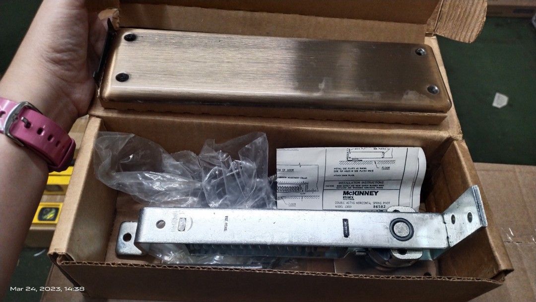 USA McKinney floor hinges double action #J3001/643 US11 antique ...