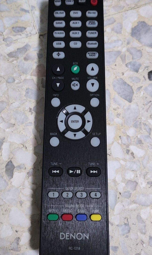 Used Original Denon AVR Remote Control (RC 1218), TV & Home Appliances ...