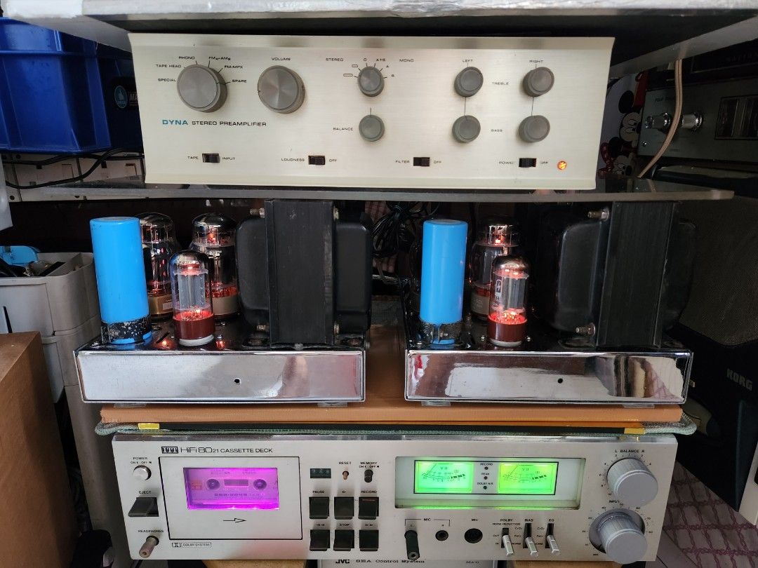 Vintage collectibles(1957) DynacoMK-3.Mono tube amplifier. And Dynaco PAS-3 tube Preamplifier ...
