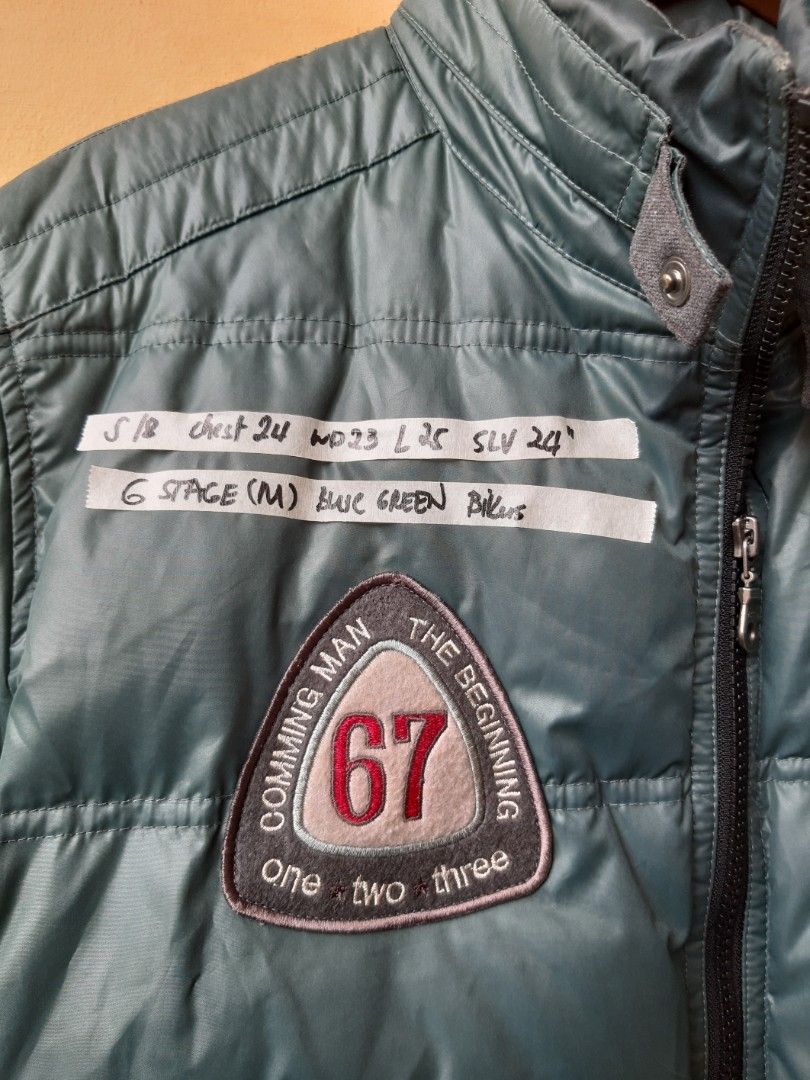 VINTAGE G STAGE 1967 DOWN JACKET BIKER JACKET, Luxury, Apparel on Carousell