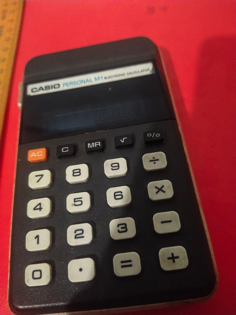 vintage Pocket Calculator/CASIO M1/1978/Japan/NOT WORKING/Classic ...
