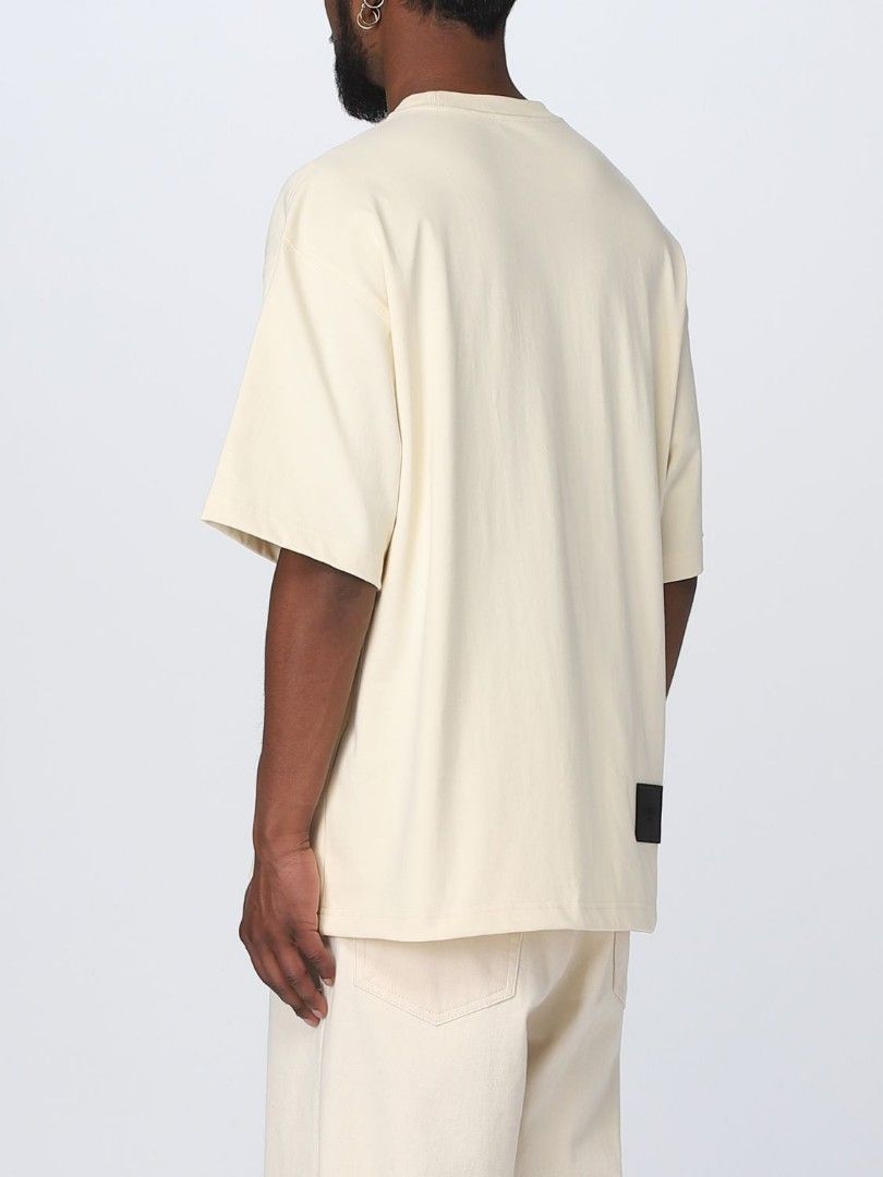 We11done Ivory Coloured All-Over Logo T-Shirt (2022) WDTT321801U (Glow in Dark Effect), Men's ...