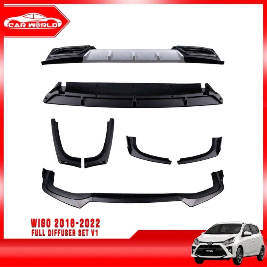 Wigo bumper diffuser, Car Parts & Accessories, Body Parts and ...