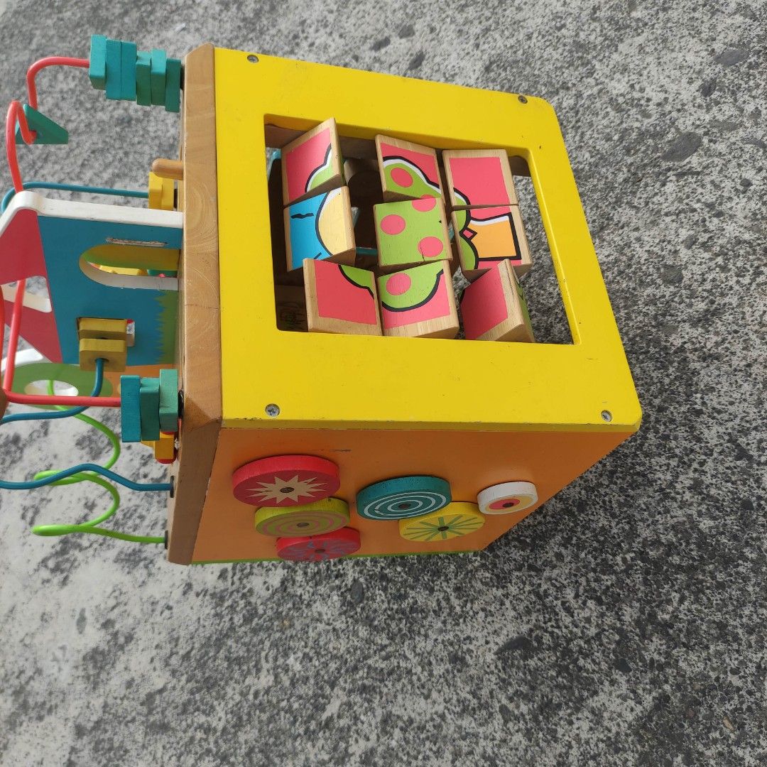 Wooden Activity Box, Hobbies & Toys, Toys & Games on Carousell