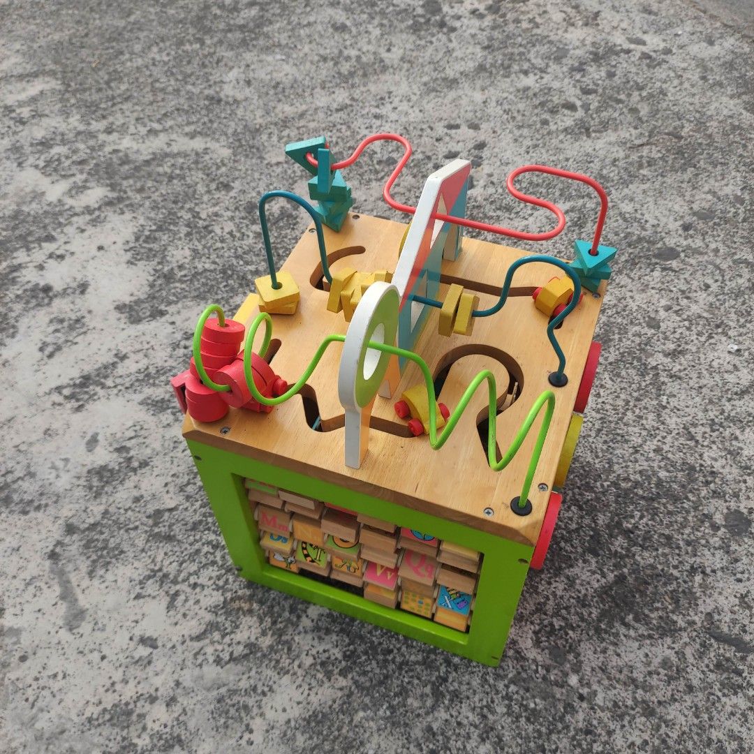 Wooden Activity Box, Hobbies & Toys, Toys & Games on Carousell