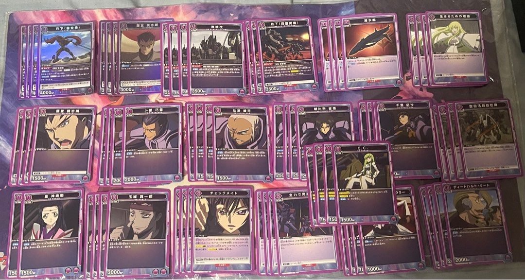 WTS Union Arena Purple Code Geass Almost Playset, Hobbies & Toys, Toys ...