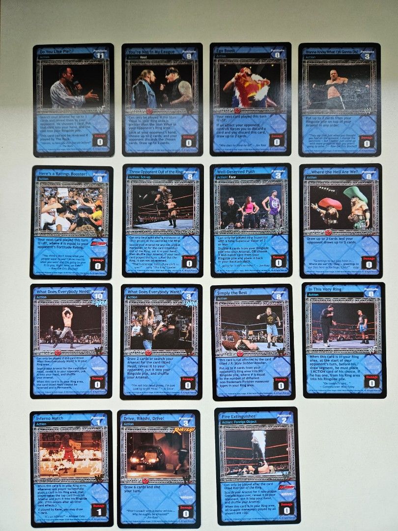 WWF cards, Hobbies & Toys, Toys & Games on Carousell
