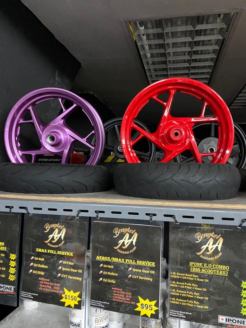 XMAX RIMS REPAINT READY TO SWAP!, Motorcycles, Motorcycle Accessories ...