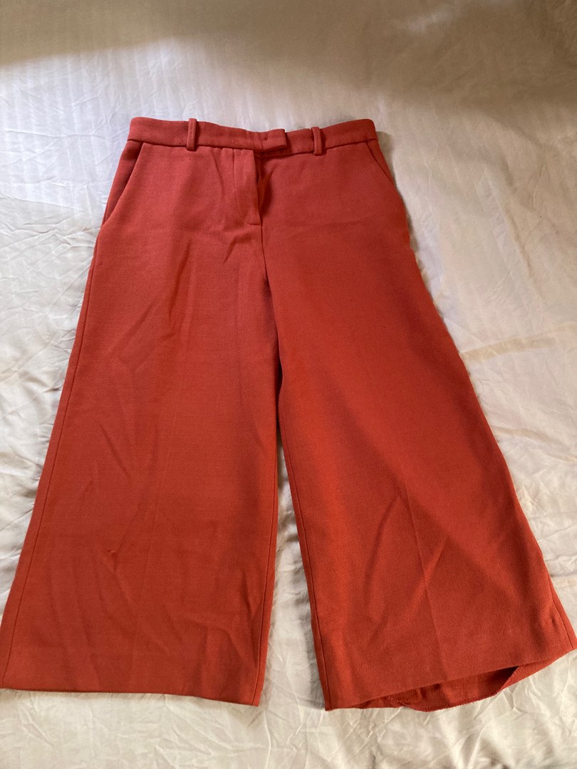 Zara Culottes Rust, Women's Fashion, Bottoms, Other Bottoms on Carousell