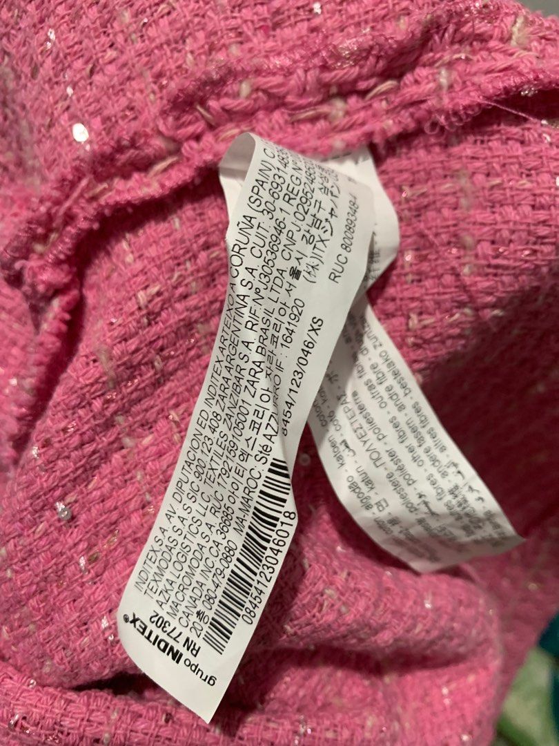 Zara Textured Jacket Pink Overshirt Zara BNWT, Women's Fashion, Coats ...