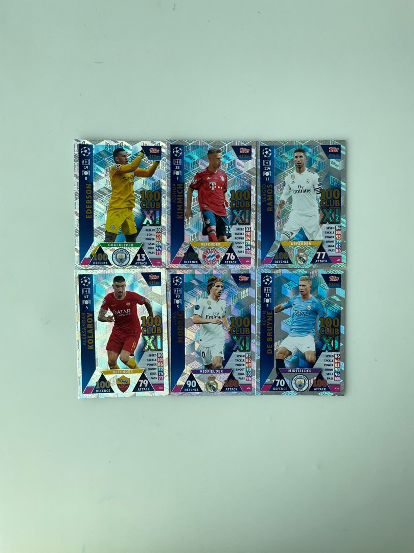 Match Attax 100 Club XI Cards, 興趣及遊戲, 玩具 & 遊戲類 - Carousell