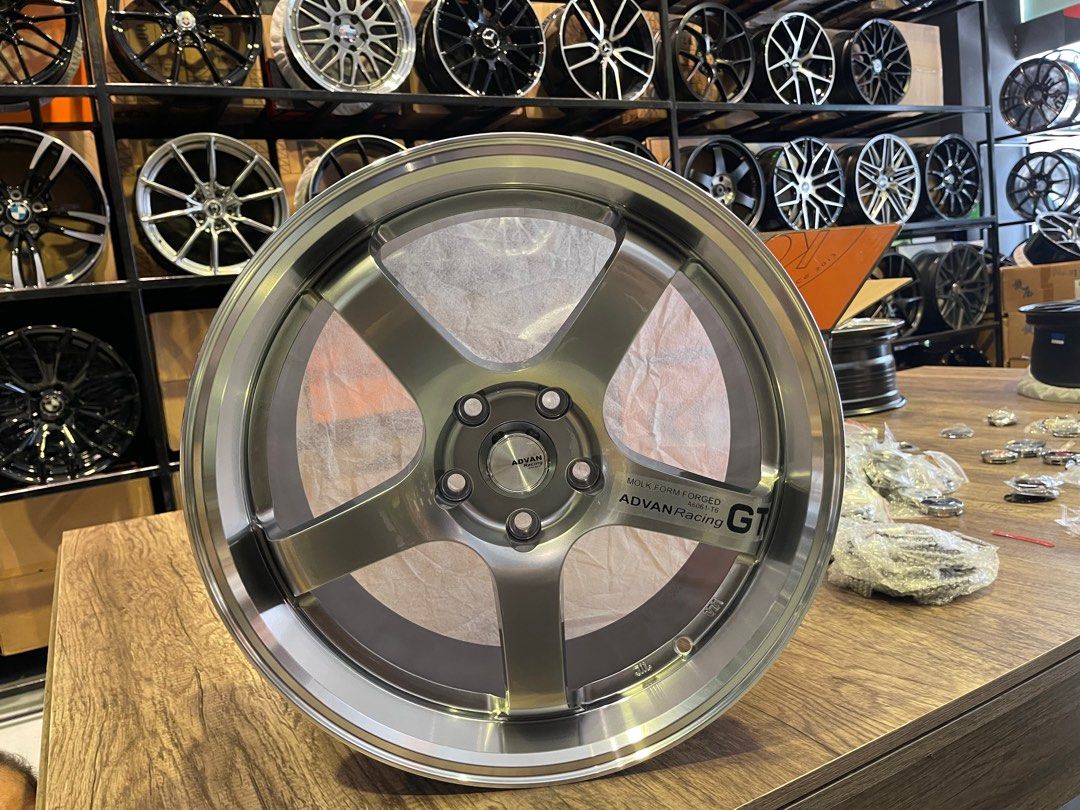 18”Advan GT Flow Forming Design Rim 5x112 5x114.3, Car Accessories ...