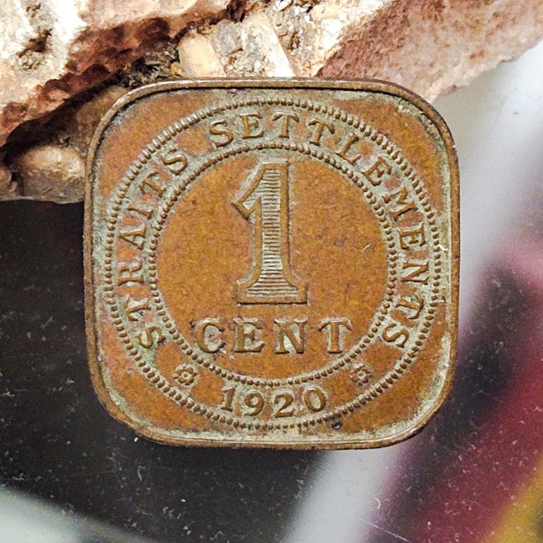 1920 Straits Settlements one cent #BJ, Hobbies & Toys, Collectibles ...