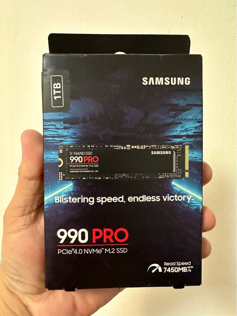 1TB Samsung 990 pro gen 4 m.2 nvme ssd, Computers & Tech, Parts ...