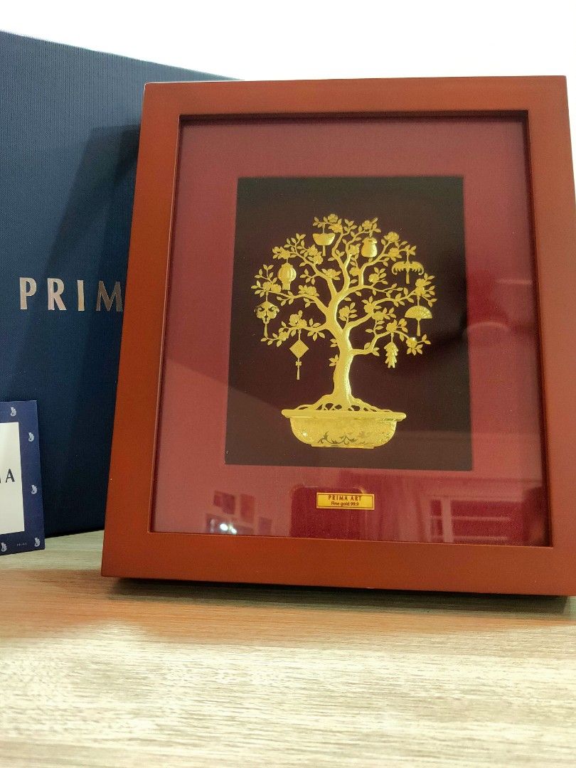 24K Gold Auspicious Tree Frame, Hobbies & Toys, Memorabilia ...