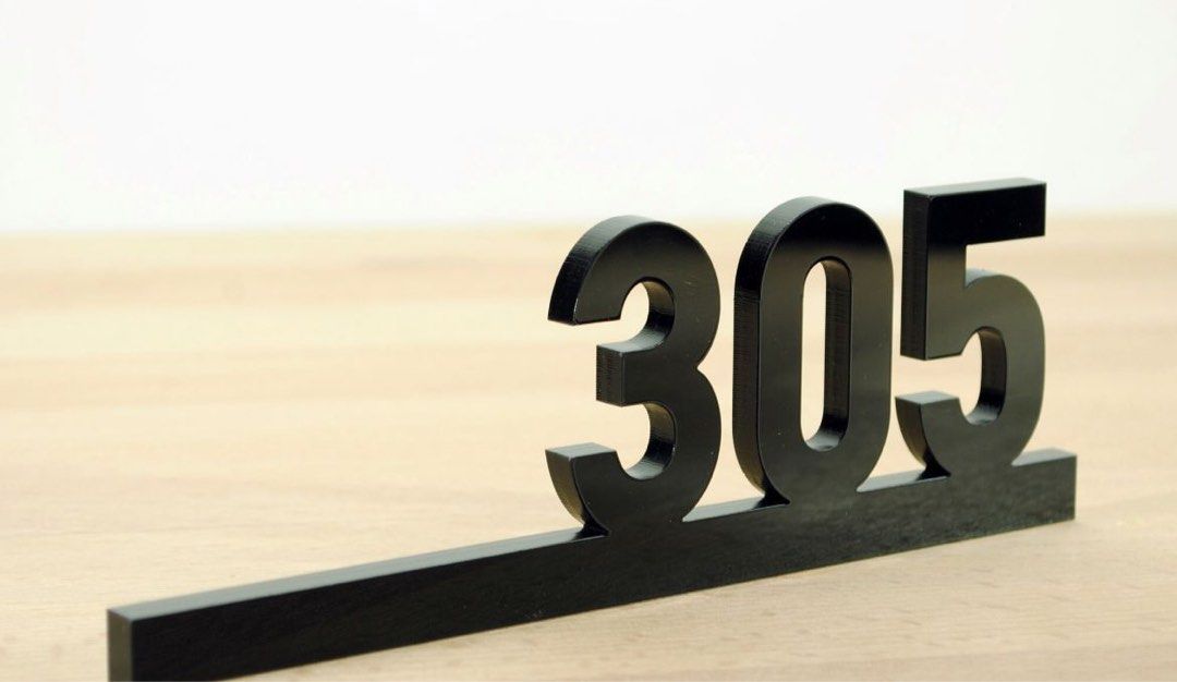 3D Acrylic Customised Number|Lettering, Furniture & Home Living, Home ...