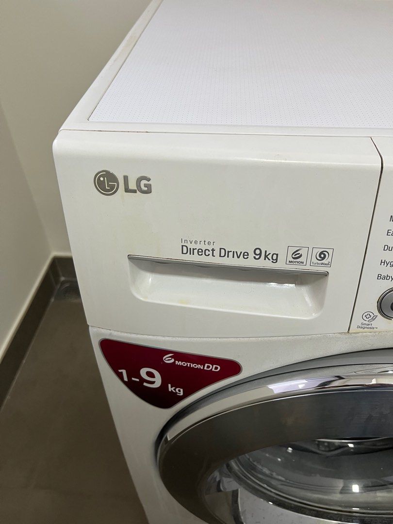 9 Kg direct drive Lg washing machine, TV & Home Appliances, Washing ...