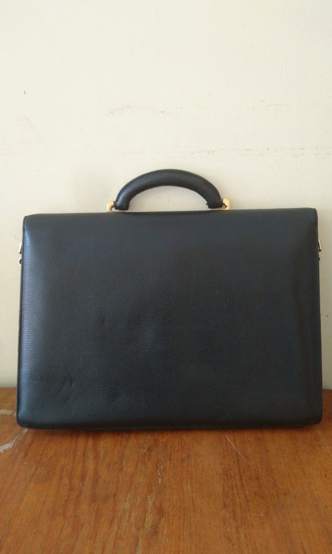 A. Testoni briefcase vintage, Barang Mewah, Tas & Dompet di Carousell