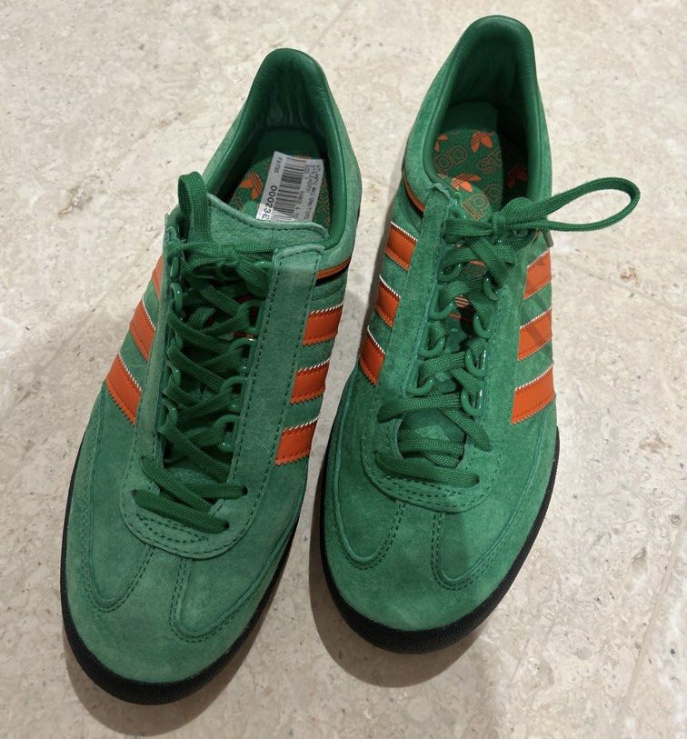 Adidas Green/ Orange Sneakers, Men's Fashion, Footwear, Sneakers on ...