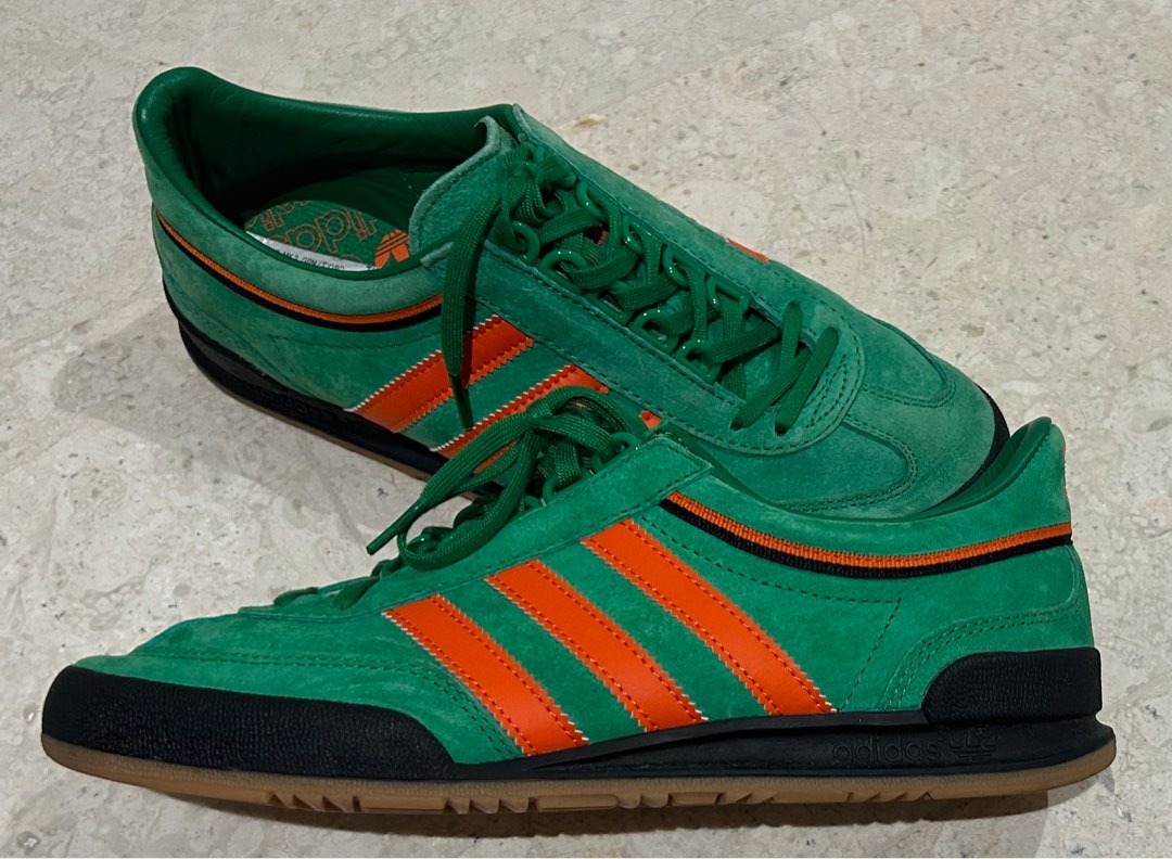 Adidas Green/ Orange Sneakers, Men's Fashion, Footwear, Sneakers on ...
