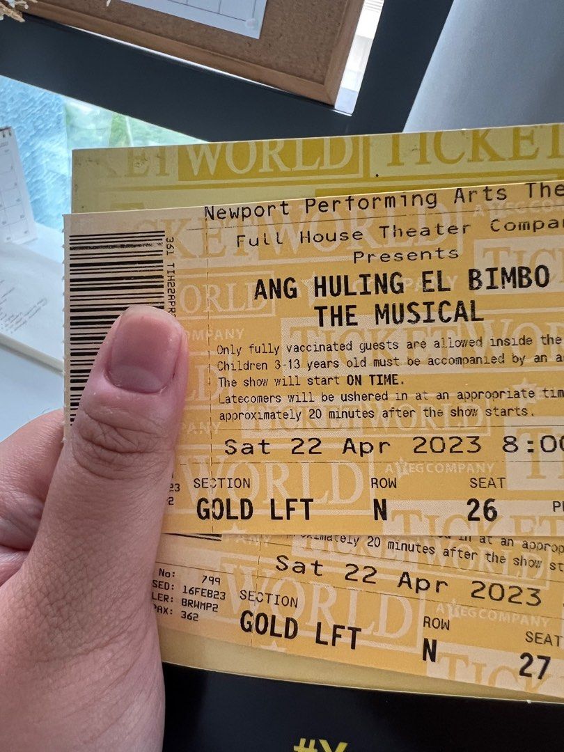 AHEB Ang Huling El Bimbo Theatre Tickets for Saturday April 22, 2023 at 8pm, Tickets & Vouchers ...