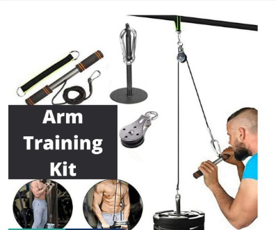 Arm Strength Blaster Arm Training Kit Fitness Pulley for LAT Pulldowns ...