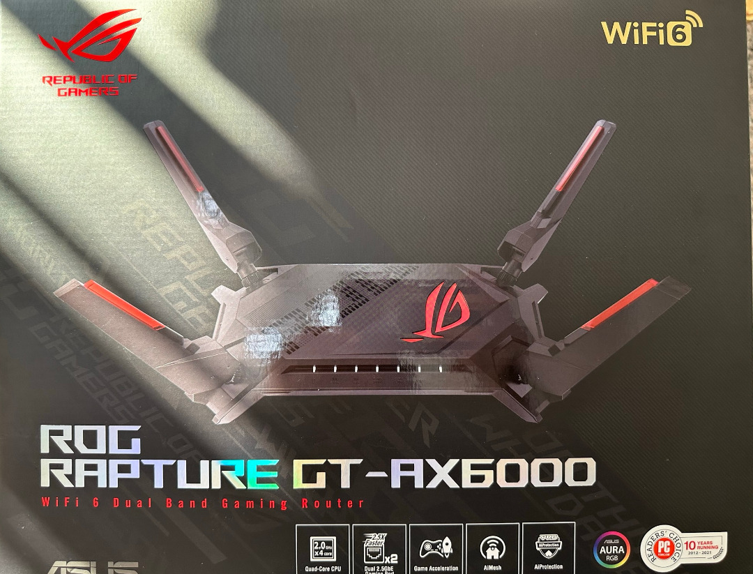 Asus ROG Rapture GT-AX6000, Computers & Tech, Parts & Accessories ...