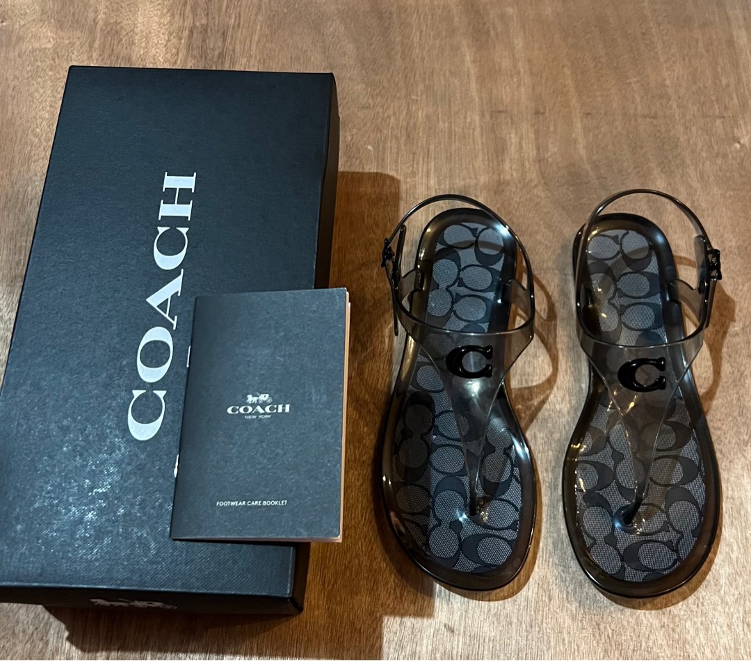 Authentic Coach Sandals, Women's Fashion, Footwear, Flats & Sandals on ...