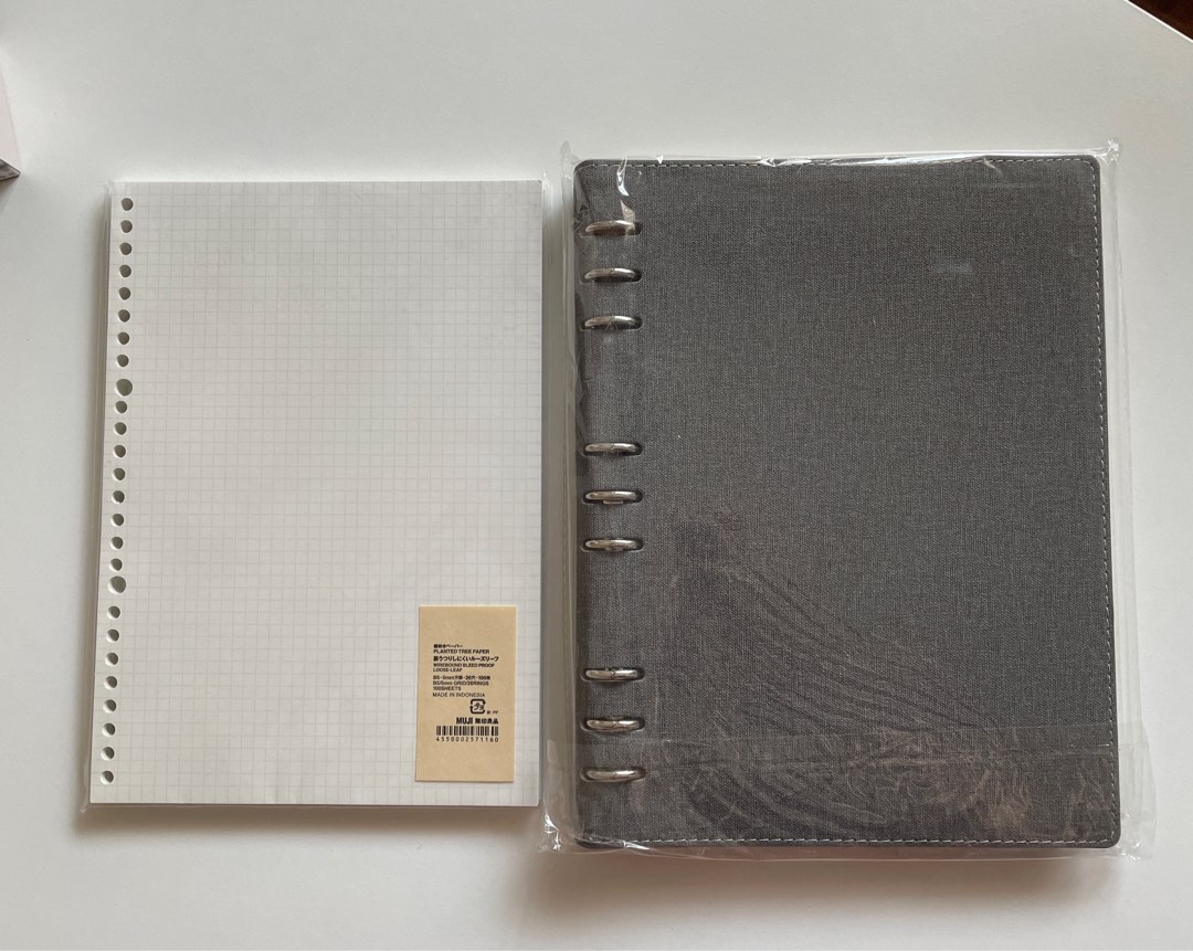 B5 Notebook Binder Journal & Muji B5 5mm Sheets, Hobbies & Toys ...