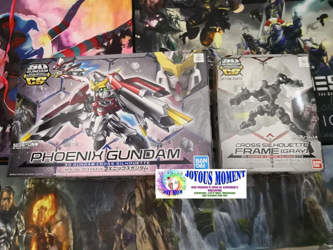 Bandai SD Gundam CS Phoenix Gundam with Option Parts Frame Gray Set ...