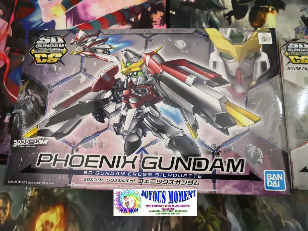 Bandai SD Gundam CS Phoenix Gundam with Option Parts Frame Gray Set ...