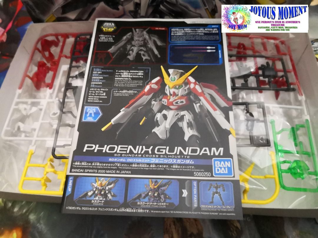 Bandai SD Gundam CS Phoenix Gundam with Option Parts Frame Gray Set ...