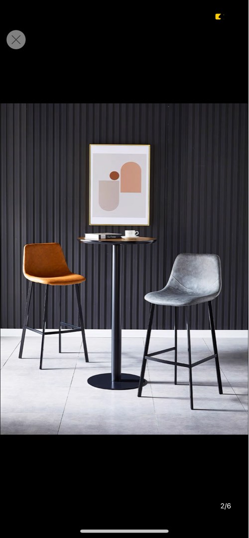 Bar stool modern minimalist bar chair high-leg home stool backrest ...