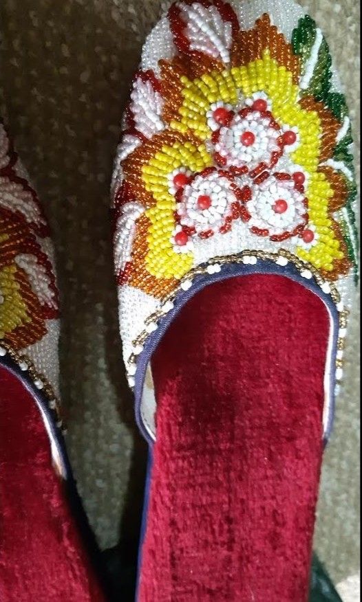 Beaded slippers, Hobbies & Toys, Memorabilia & Collectibles, Vintage ...