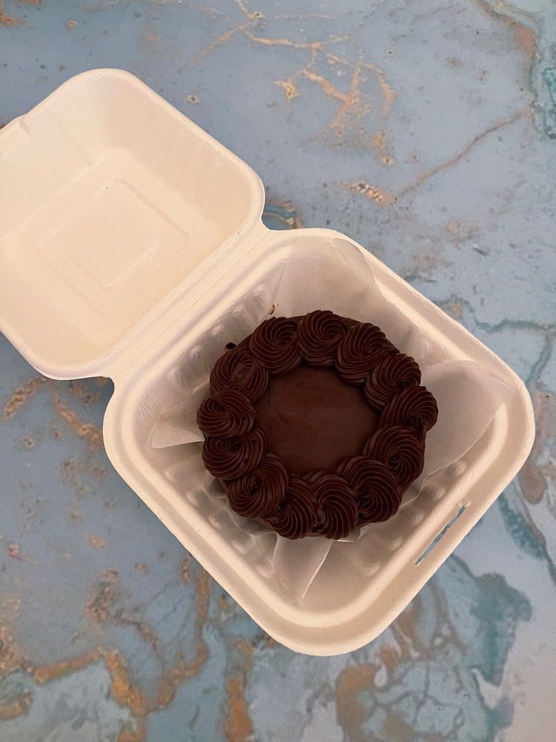 Belgian chocolate Bento Cake, Food & Drinks, Homemade Bakes on Carousell