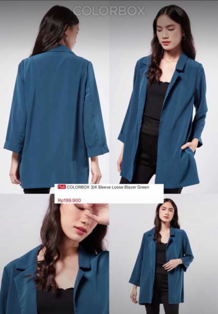 blazer colorbox, Fesyen Wanita, Pakaian Wanita, Baju Luaran di Carousell
