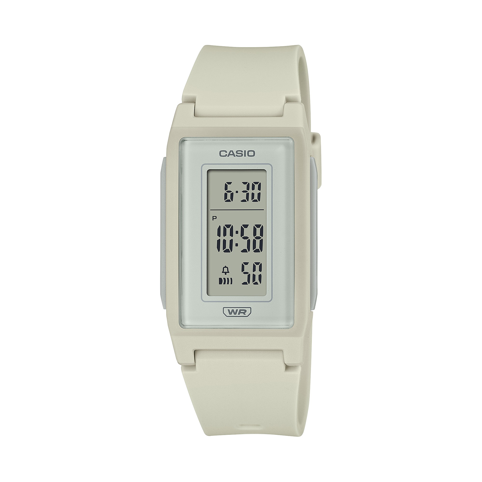 Casio Pop Series Eco-Friendly Digital Off White Resin Band Watch LF10WH ...