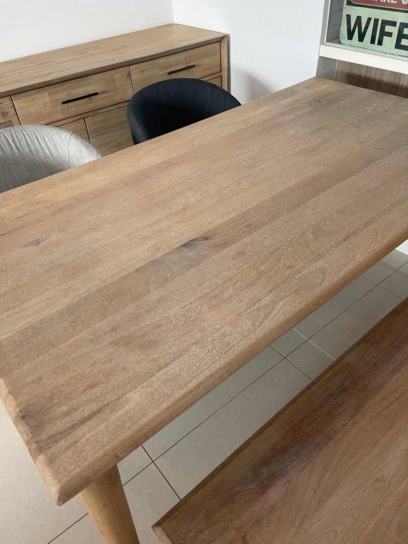 CASTLERY dining table set with chairs, Furniture & Home Living ...