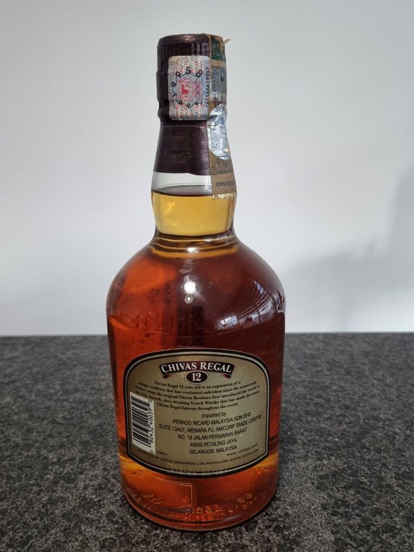 CHIVAS REGAL AGED 12 YEARS (750ML), Food & Drinks, Alcoholic Beverages ...