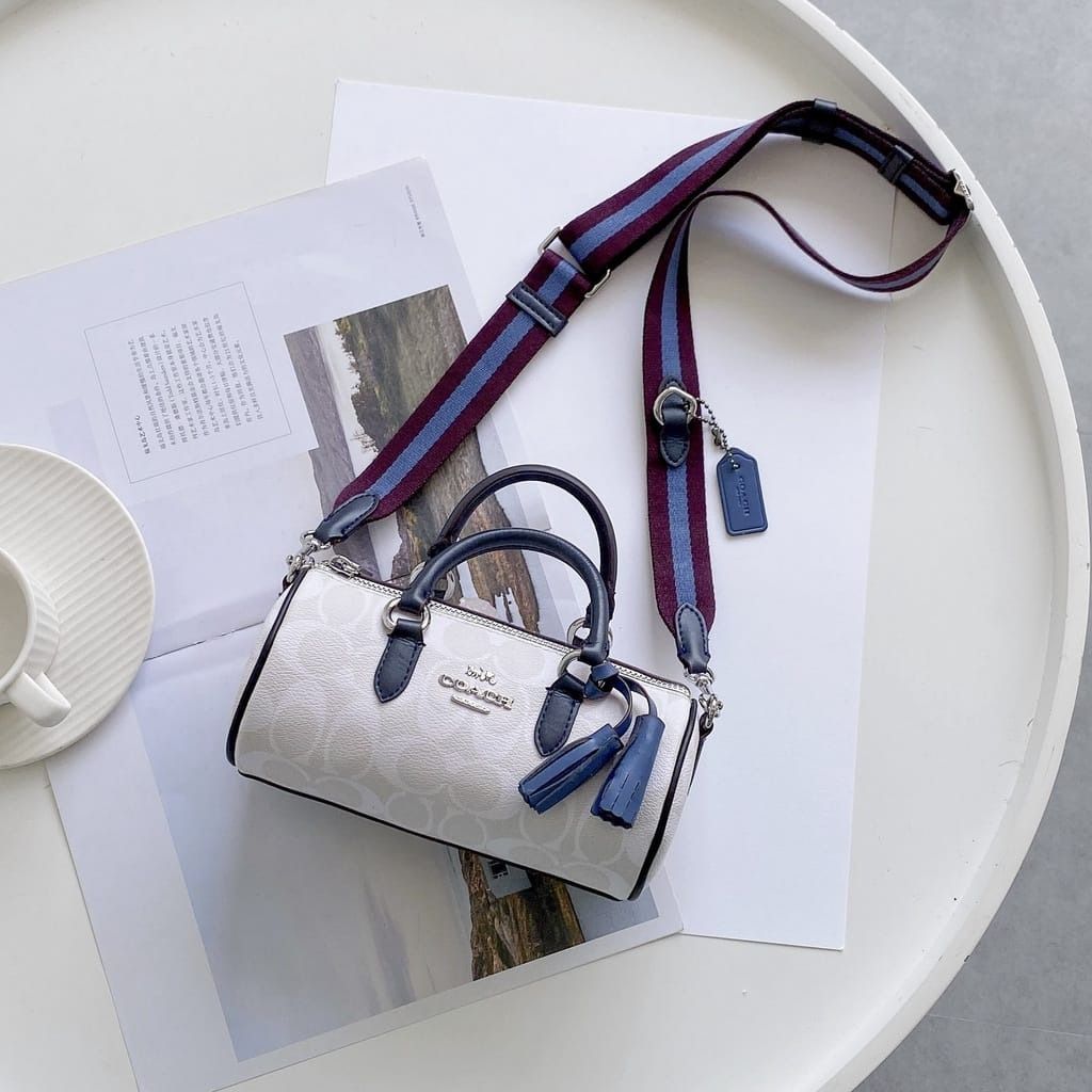 Coach Lacey Crossbody In Signature Canvas, Refined Pebble Leather ...