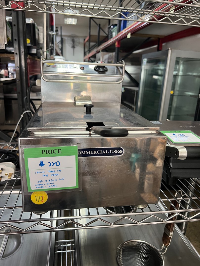 Crown Counter Top Electric Deep Fryer/ Small Commercial Fryer, TV ...