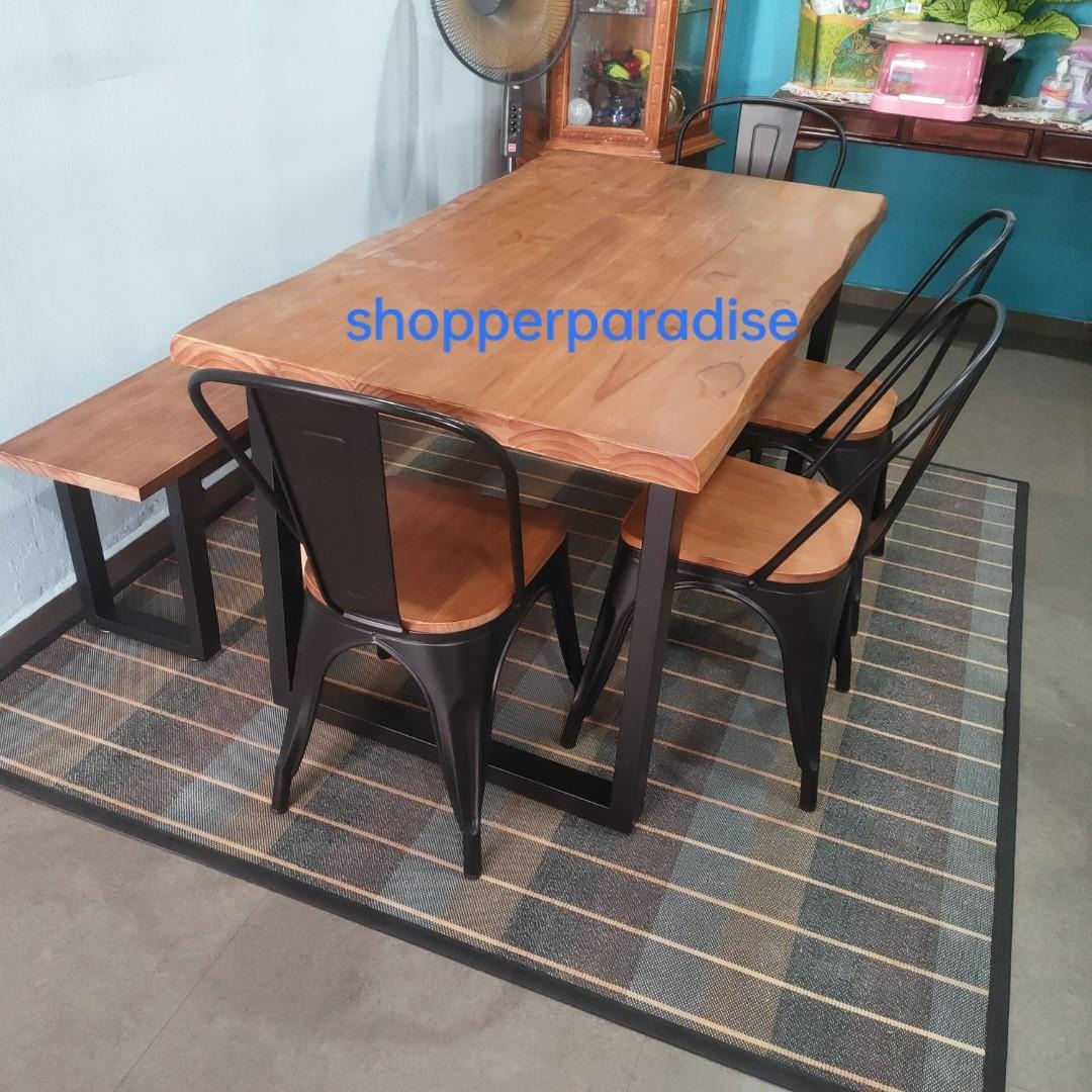 CSC 001 Retro Solid Wood Dining Office Chair Video Hari Raya, Furniture ...