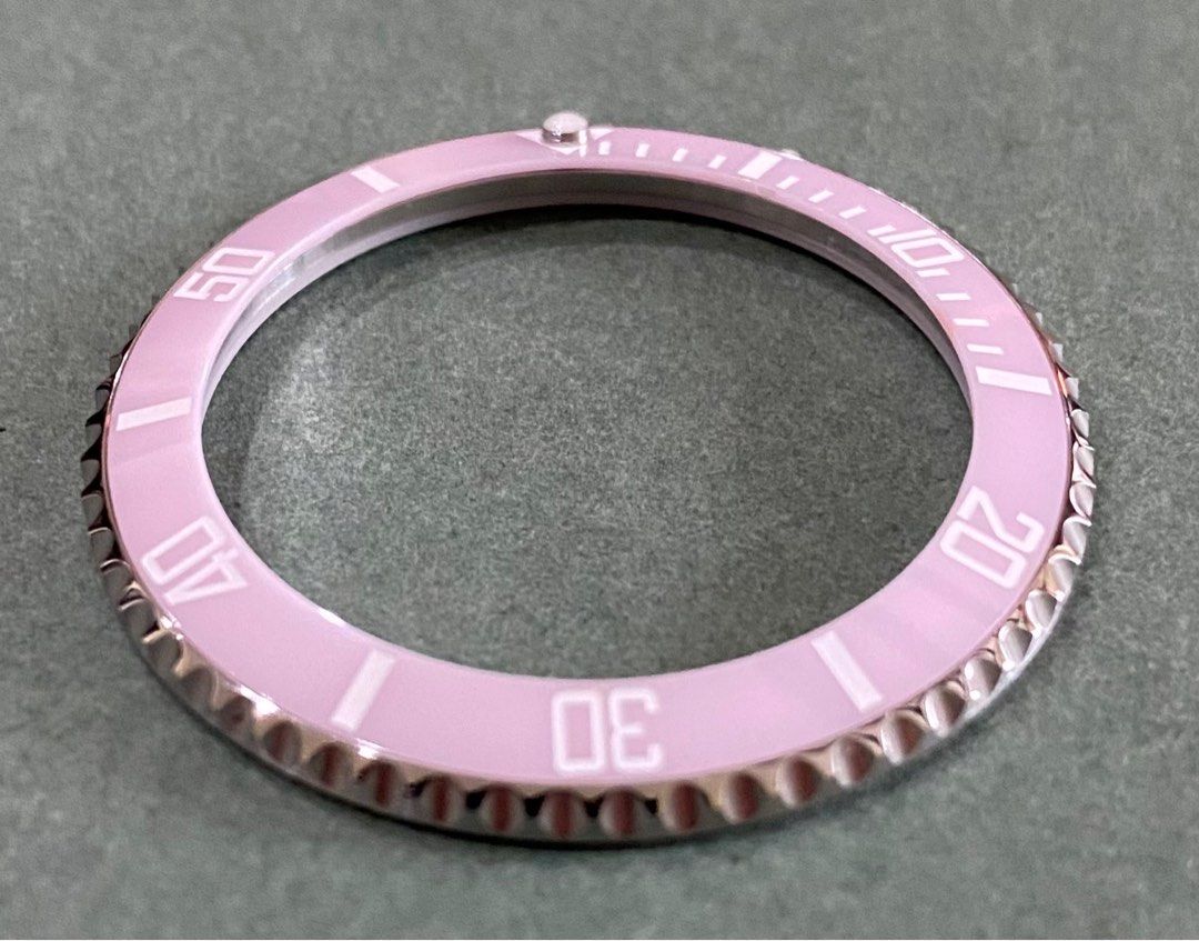 Custom Rolex Submariner Pink conversion kit (ceramic bezel set and dial ...