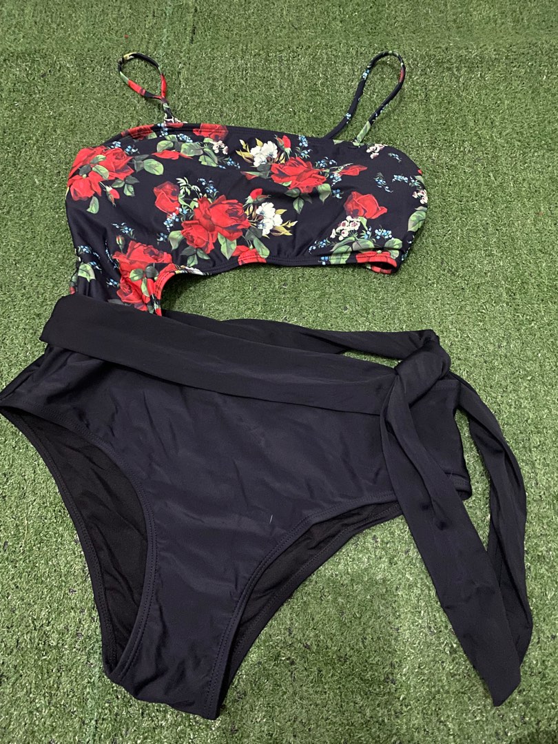 Cut Out Sexy One Piece Swimsuit Women S Fashion Swimwear Bikinis Swimsuits On Carousell