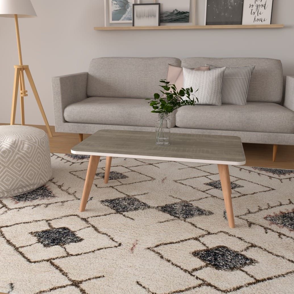 DACHI - ZANE Meja Tamu Minimalis Modern Kaki Kayu Estetik - Aeshthetic ...