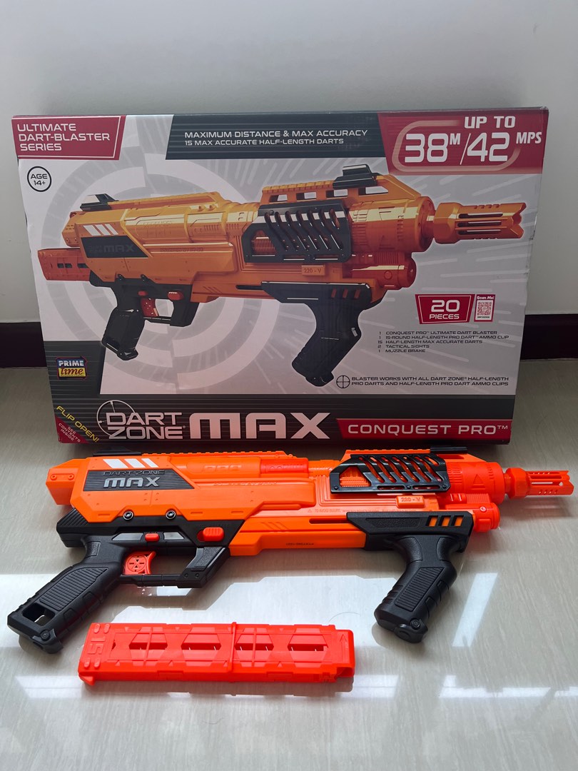 Dart zone Max Conquest Pro (150fps high power blaster) , Hobbies & Toys ...