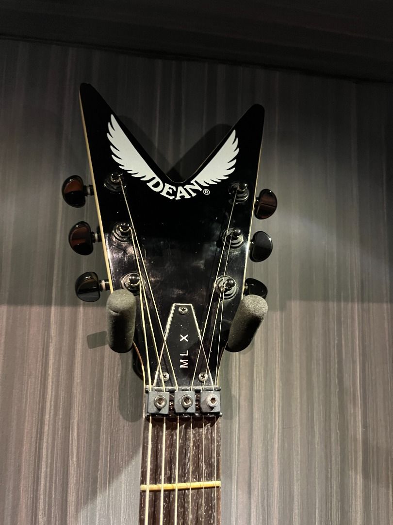 Dean Guitars ML X Black Satin, Hobbies & Toys, Music & Media, Musical Instruments on Carousell