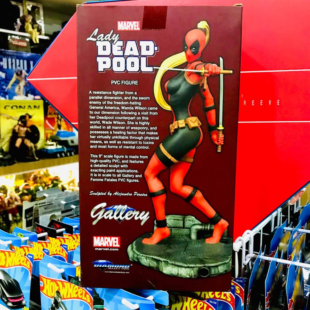 DIAMOND SELECT TOYS MARVEL GALLERY PVC DIORAMA - LADY DEADPOOL - RARE ...